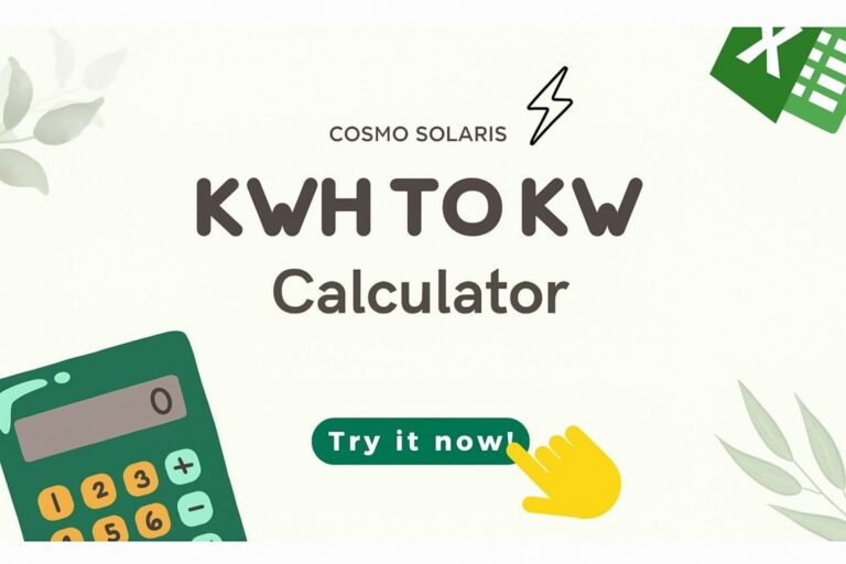 kWh to kW conversion calculator